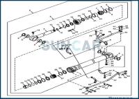 China DEERE 4640118 Dipper Stick Arm Cylinder Service Kit fits 350GLC 370C for sale