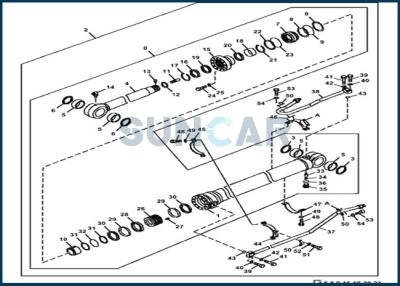 China DEERE 4640118 Dipper Stick Arm Cylinder Service Kit fits 350GLC 370C for sale