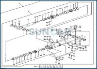 China AT264445 Excavator Arm Cylilnder Seal Repair Kits for DEERE 490 495D for sale