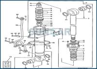 China DEERE 4660103 Boom Cylinder Seals Repair Kit for 600C 550LC for sale