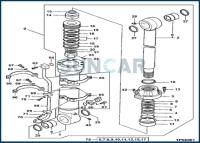 China DEERE 4438696 Bucket Cylinder Seal Kit for Excavator 550LC for sale