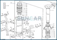 China DEERE AT192075 Arm Cylinder Seal Kit for Excavator 595D 590D for sale