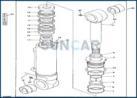 China DEERE 4240084 Blade Cylinder Seal Kit for Excavator 595D for sale