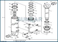 China DEERE FXB00001834 Counterweight Removal Device Cylinder Seal Kit for sale