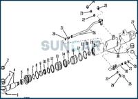 China DEERE AR105309 Excavator Boom Cylinder Seal Kit fits 690 690B 693B for sale