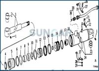 China AR105313 Crowd Cylinder Seal Kit for DEERE 690 690B 693B for sale
