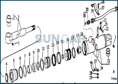 China AR105313 Crowd Cylinder Seal Kit for DEERE 690 690B 693B for sale