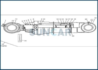 China AT264420 DEERE Bucket Cylinder Service Kit for Excavator 690D for sale