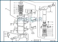 China 4436496 DEERE Arm Cylinder Service Kit for Excavator 750 800C for sale