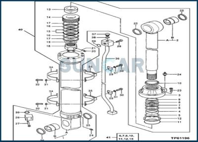 China 4436496 DEERE Arm Cylinder Service Kit for Excavator 750 800C for sale