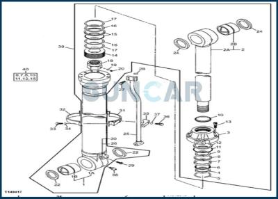 China 4405053 DEERE Hydraulic Cylinder Service Kit for 750 800C 850DLC for sale