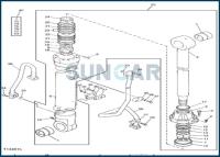 China AT192076 DEERE Boom Cylinder Seal Repair Kit for 790 - Excavator for sale