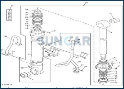 China AT192076 DEERE Boom Cylinder Seal Repair Kit for 790 - Excavator for sale