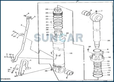 China TH102827 DEERE Arm Cylinder Service Kit for Excavator 790 for sale