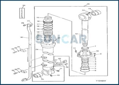 China AT192097 Excavator DEERE Bucket Cylinder Seal Repair Kit of 790 for sale