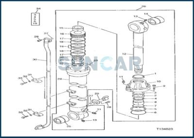 China AT192096 DEERE Bucket Cylinder Service Kit for Excavator 790 for sale