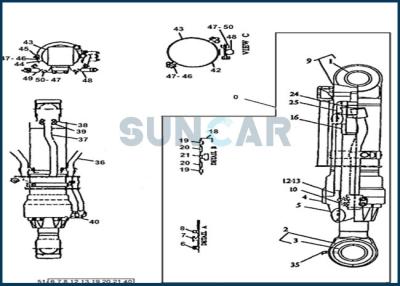 China AT196478 DEERE Arm Cylinder Service Kit For Excavator 790D for sale