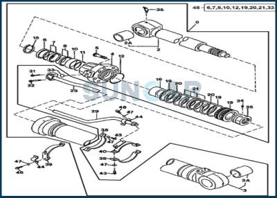 China AT196467 DEERE Arm Cylinder Service Kit for Ecavator 790ELC for sale