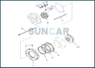 China 113-15-29250 1131529250 Gasket Seal For Transmission Bulldozer D20P-7A for sale