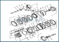 China 124-15-41920 1241541920 Seal Ring for Transmission Bulldozer D65EX-16 WA900-3E0 for sale