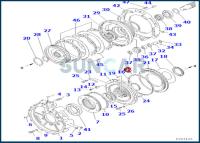 China 145-15-42810 1451542810 Gearbox Seal Ring For D375A-6 D275A-2 for sale