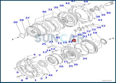 China 145-15-42810 1451542810 Gearbox Seal Ring For D375A-6 D275A-2 for sale