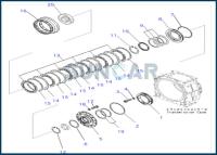 China 145-15-42820 1451542820 Seal Ring For Transmission Bulldozer KOMATSU D275A-2 for sale