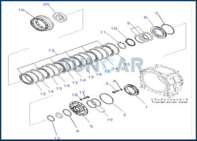China 145-15-42820 1451542820 Seal Ring For Transmission Bulldozer KOMATSU D275A-2 for sale