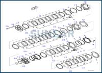 China 154-15-22811 1541522811 Gasket Seal Ring For Transmission Bulldozer D155A-2A for sale