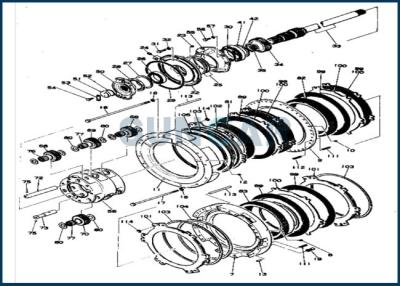 China 154-15-22821 1541522821 Transmission Seal Ring For KOMATSU D85A-12 D85P-18 D95S-1 for sale