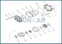 China 155-15-12820 1551512820 Gearbox Seal Ring Fits KOMATSU D155A-1 D155A-2 for sale