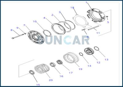 China 155-15-12820 1551512820 Gearbox Seal Ring Fits KOMATSU D155A-1 D155A-2 for sale