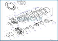 China 198-15-29280 1981529280 Gearbox Seal Ring For Transmission Bulldozer Wheel Loader KOMATSU for sale