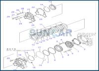 China 714-12-17180 7141217180 Gearbox Ring Seal Fits Transmission Wheel Loader KOMATSU for sale