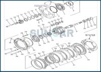 China 175-15-12750 1751512750 Gearbox Seal Transmission Ring For KOMATSU D135A-1 for sale