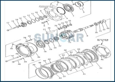China 175-15-12750 1751512750 Gearbox Seal Transmission Ring For KOMATSU D135A-1 for sale