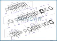 China 195-15-29220 1951-29220 Gearbox Seal Ring For Bulldozer D575A KOMATSU for sale