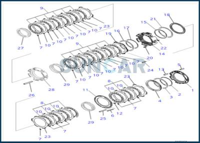 China 195-15-29220 1951-29220 Gearbox Seal Ring For Bulldozer D575A KOMATSU for sale