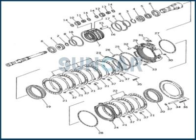 China 195-15-39210 1951539210 Gearbox Seal Ring Fits KOMATSU D375A-6 for sale