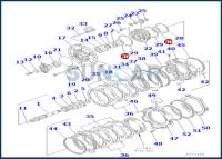 China 175-15-69230 1751569230 Gearbox Seal Ring Fits D85A-21 D85A-12 KOMATSU for sale