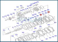 China 426-15-19210 4261519210 Gearbox Seal Ring For Transmission Fits 568 D85A KOMATSU for sale