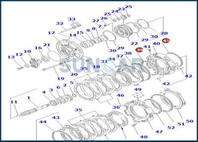 China 426-15-19210 4261519210 Gearbox Seal Ring For Transmission Fits 568 D85A KOMATSU for sale
