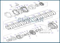 China 19M-15-19250 19M1519250 Seal Ring For Transmission WA1200-6 KOMATSU for sale