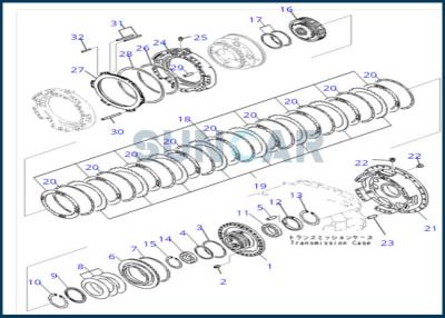 China 19M-15-19250 19M1519250 Seal Ring For Transmission WA1200-6 KOMATSU for sale
