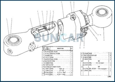 China CA7J8943 7J-8943 7J8943 URE Buffer Seal For C-A-T Excavator E235C for sale
