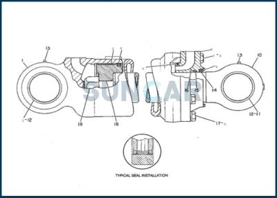China CA9J2495 9J-2495 9J2495 URE Buffer Sealing Ring For C-A-T Wheel Loader for sale