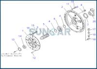China 134-12-61131 1341261131 Damper Disc Assy Couplings Fits KOMATSU D61E D68ESS for sale