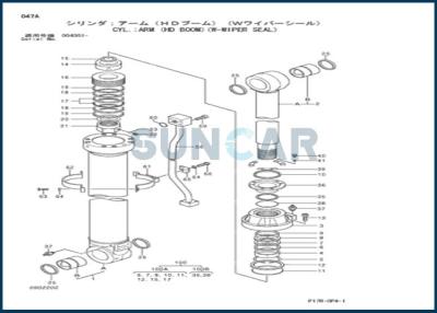 China 4653861 Boom Cylinder Service Kit Fits DEERE 850DLC 870GLC for sale
