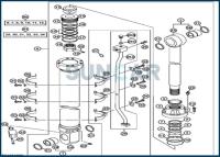 China 4653862 Arm Cylinder Seal Repair Kit Fits DEERE 850DLC 870GLC for sale