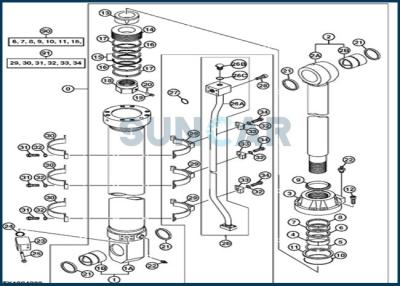China 4653862 Arm Cylinder Seal Repair Kit Fits DEERE 850DLC 870GLC for sale